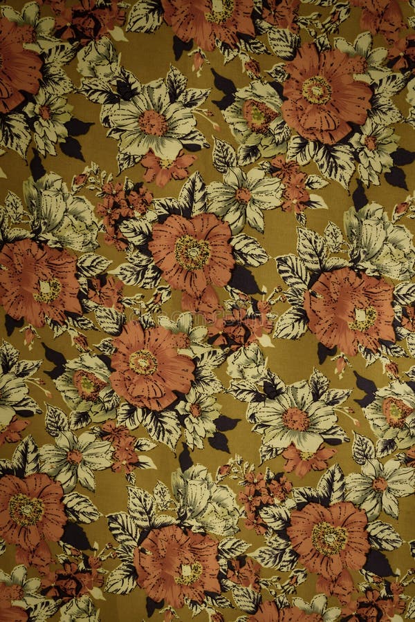 Vintage floral fabric stock illustration. Illustration of ornament ...