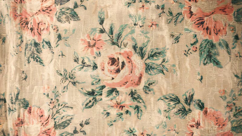 Vintage Floral Fabric Texture, Antique Rose High Quality Image Stock ...