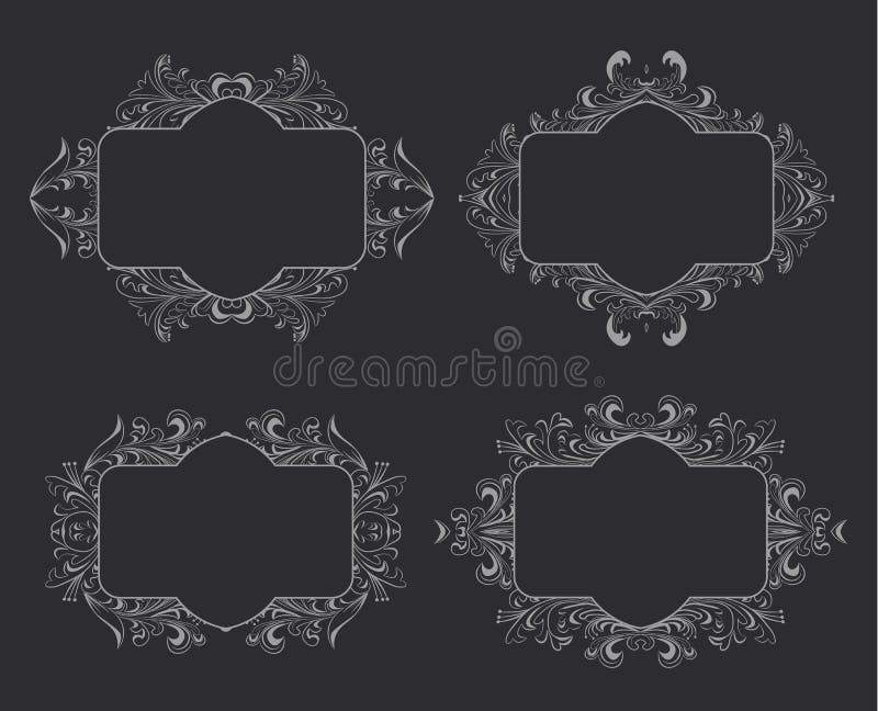 Vintage Floral Frame. Element for Design. Stock Vector - Illustration ...