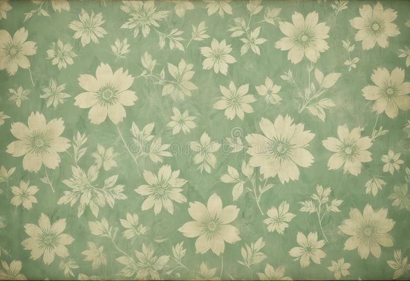 Vintage Floral Scrapbook Background for Craft Etc Stock Illustration ...