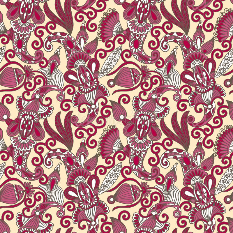 Vintage Floral Seamless Paisley Pattern Stock Vector - Illustration of ...