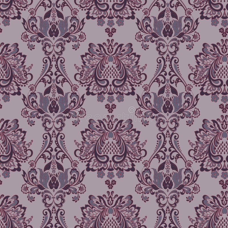 Vintage Floral Seamless Patten. Classic Baroque Wallpaper Stock Vector ...