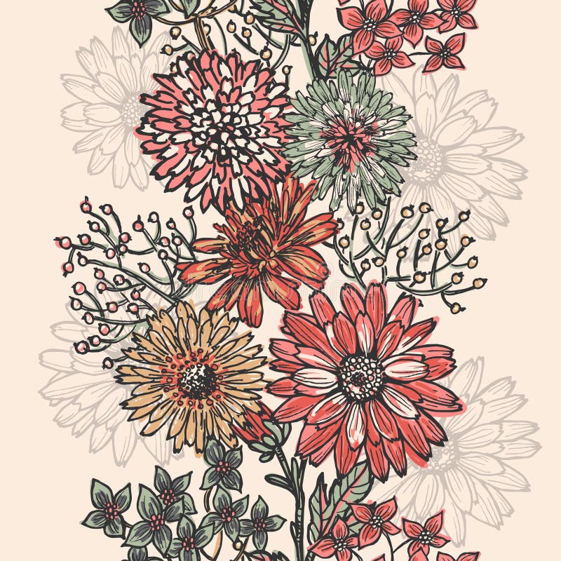 Single Flower Border Stock Illustrations – 3,493 Single Flower Border ...