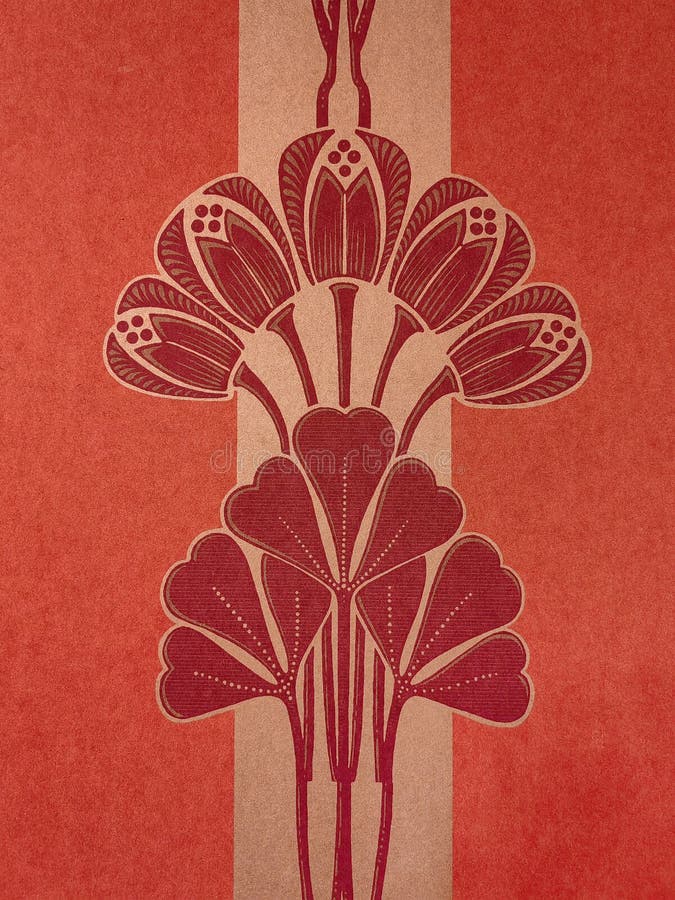 Vintage Floral Wallpaper. Vintage Wallpaper with Floral Patterns Stock ...