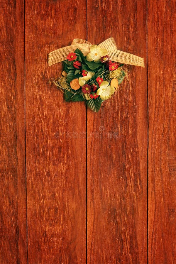 Vintage floral wreath stock image. Image of floral, christmas - 28008739