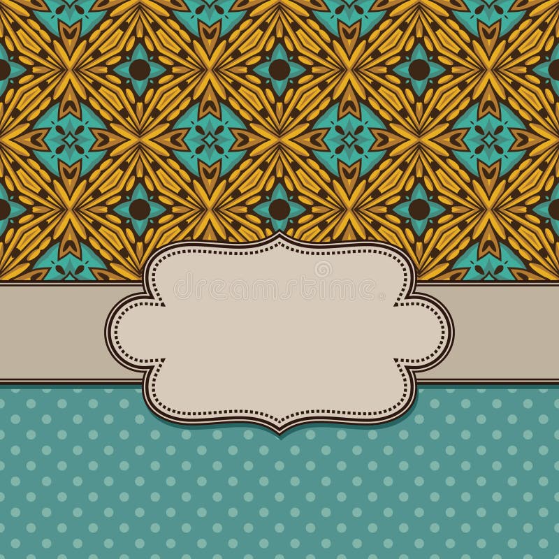 Vintage Flower Frame Design. Stock Vector - Illustration of deco ...