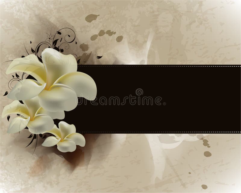 Vintage Flower Inspired Layout Stock Illustration - Illustration of ...