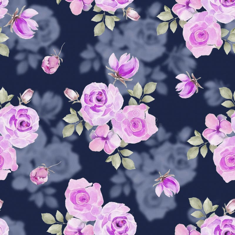 Metallic Color Ground Digital Textile Print Design Stock Illustrations ...