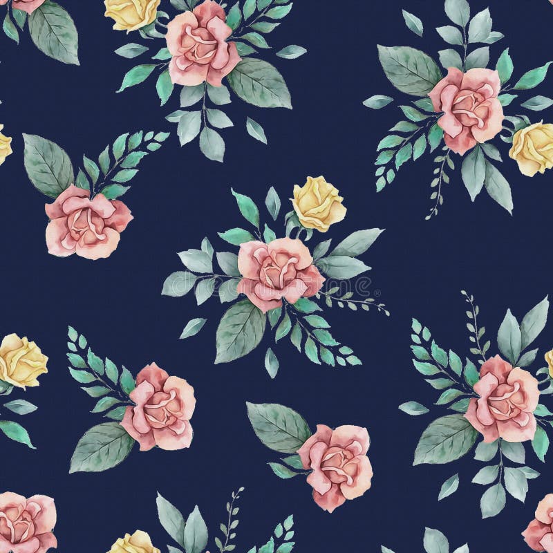 Metallic Color Ground Digital Textile Print Design Stock Illustrations ...