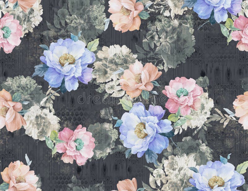 Metallic Color Ground Digital Textile Print Stock Illustrations – 475 ...