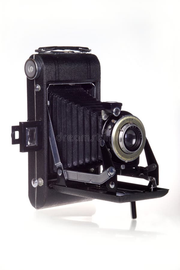 Antique camera stock photo. Image of bellows, roll, shutter - 79134