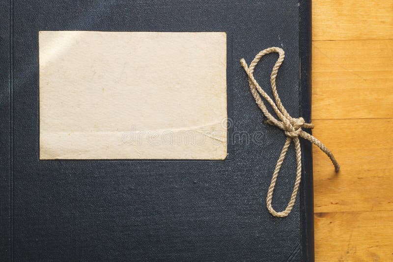 Vintage Folder for Paper with Blank Label. Old Folder for Documents ...