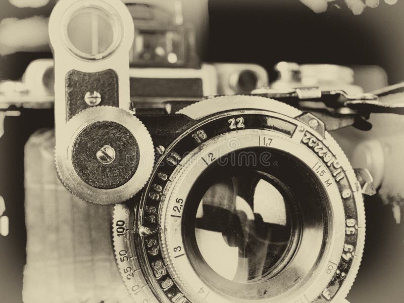 Vintage Folding Camera Medium Format Stock Image - Image of retrostyled ...