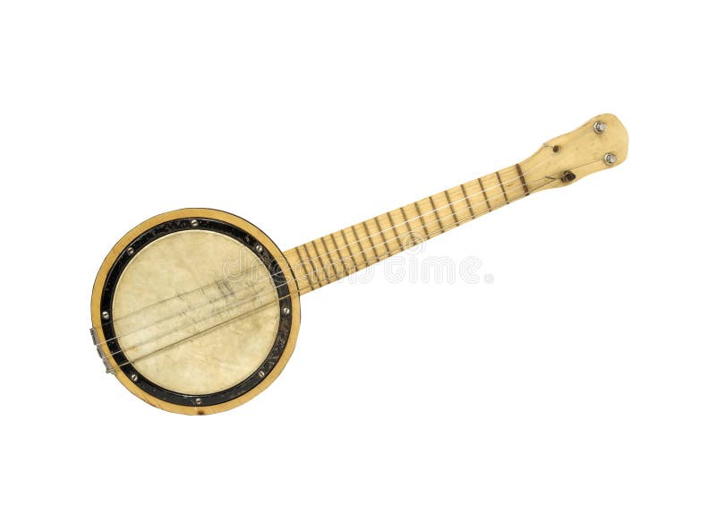 Vintage four String Banjo stock image. Image of folk - 124463441