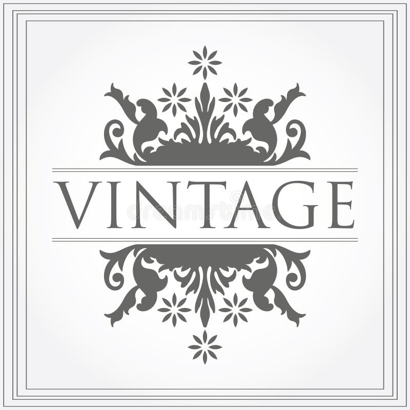 Vector Vintage frame stock vector. Illustration of place - 28200139