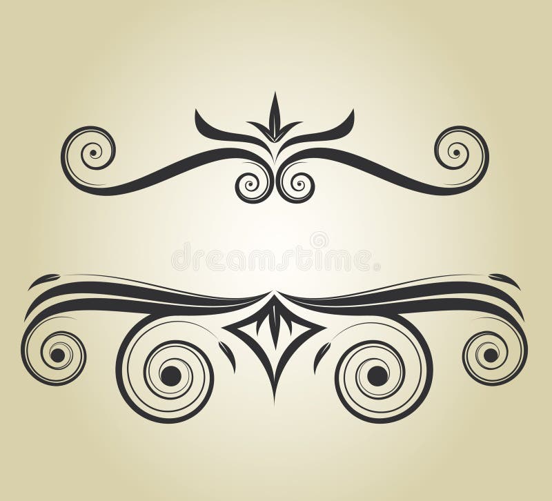 Victorian frame for design stock vector. Illustration of background ...