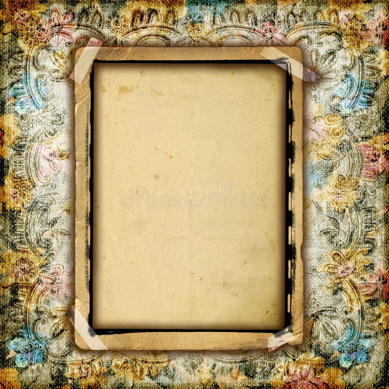 Vintage frame stock illustration. Illustration of black - 7453465