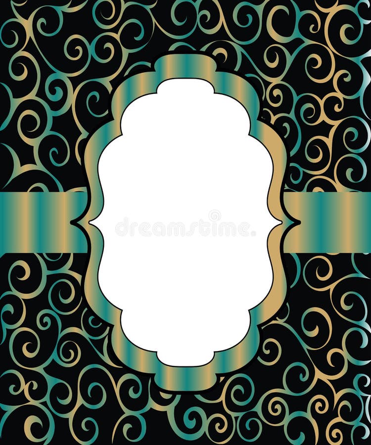 Vintage Frame Background Invitation Ornament Stock Vector ...