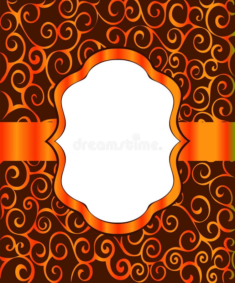 Vintage Frame Background Invitation Ornament Stock Vector ...