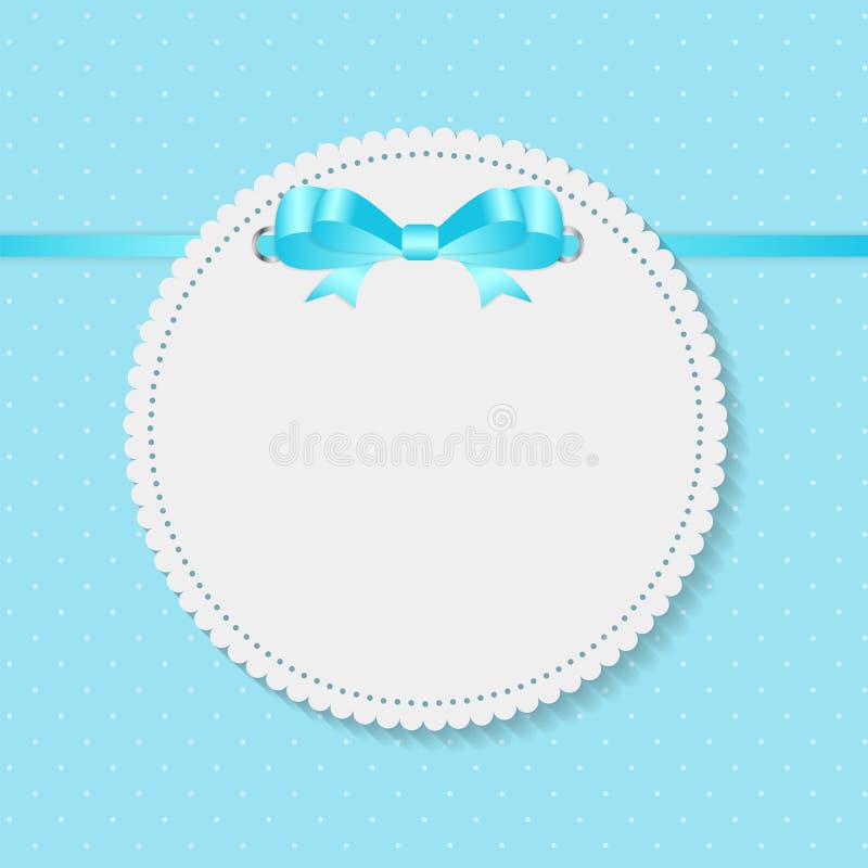 Vintage Frame with Bow Background. Vector Stock Vector - Illustration ...