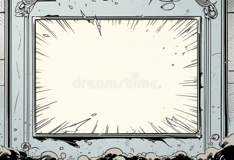 Dynamic Explosion Effect in a Vintage Display Frame Showcasing Creative ...