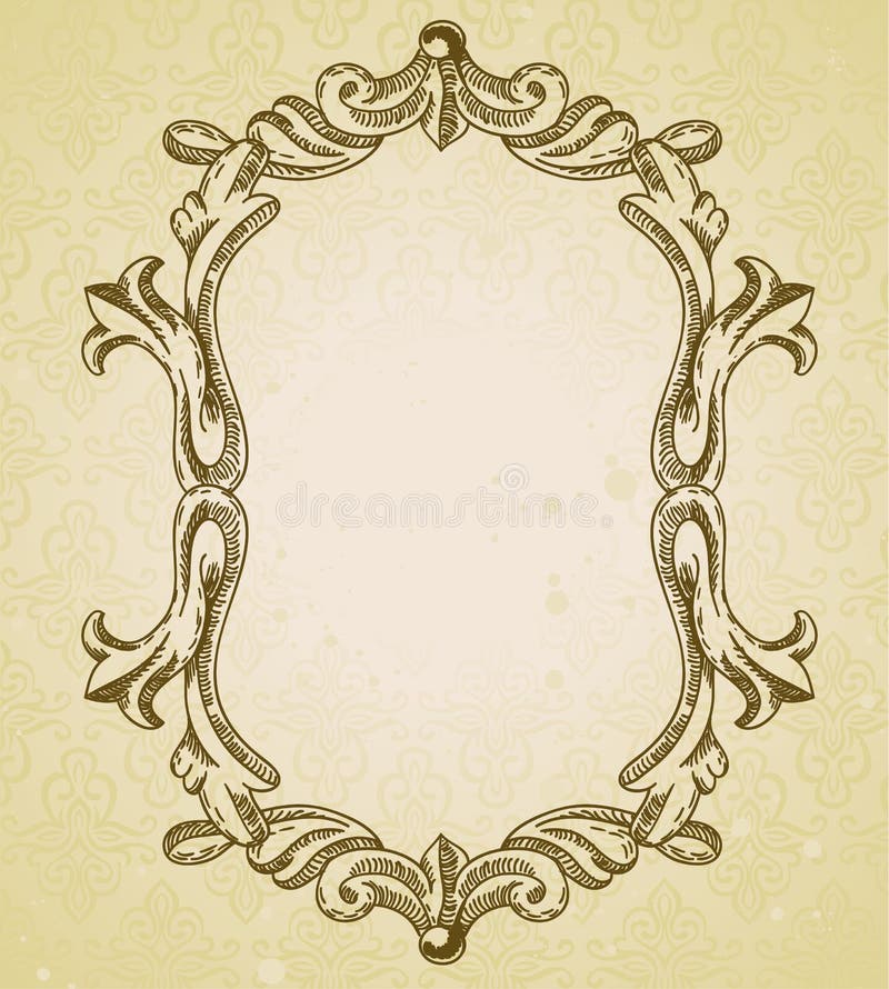 Vintage Frame with Copy Space for Text Stock Vector - Illustration of ...