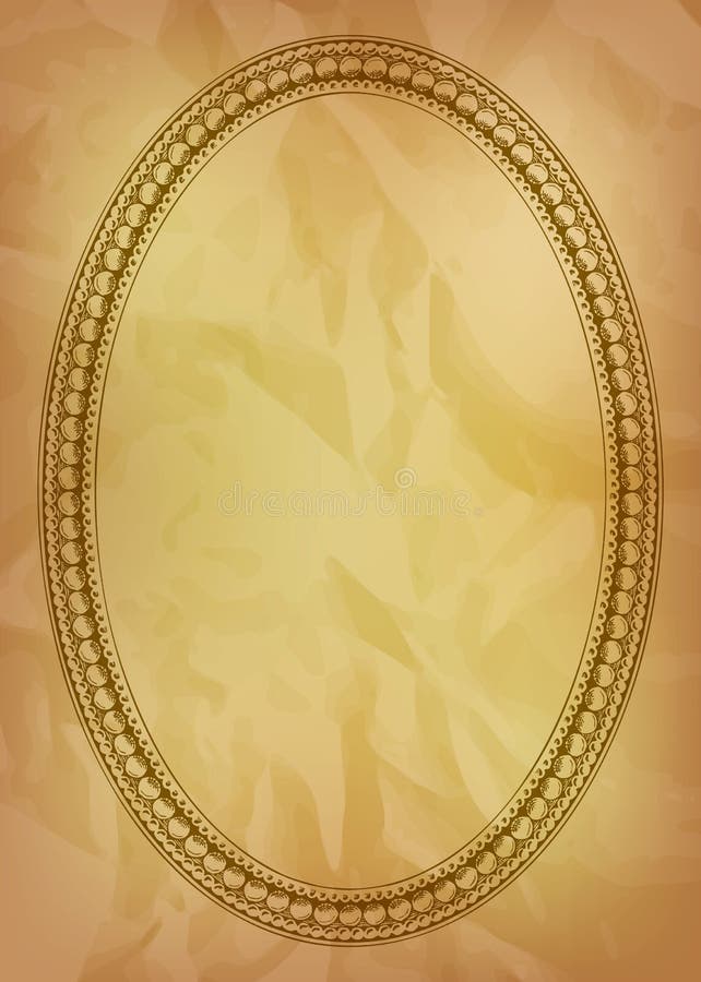 Vintage Frame on Ancient Paper Stock Vector - Illustration of banner ...