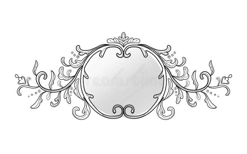 Vintage Frame Decor. Vector Collection of Round and Square Vintage ...