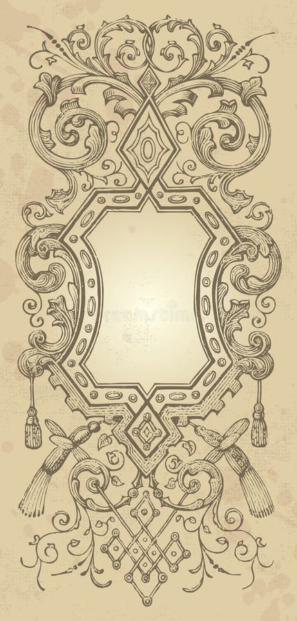 Vintage Frame Design (vector) Stock Vector - Illustration of grunge ...