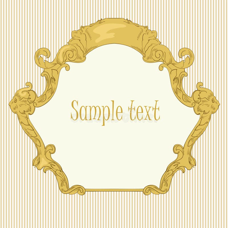 Vintage frame stock vector. Illustration of massage, scrapbook - 40813302