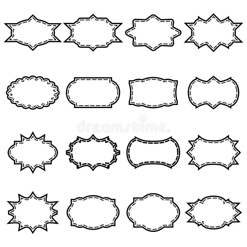 Vintage Frame Label , Paper Design for Web ,Stickers, Tags Stock ...