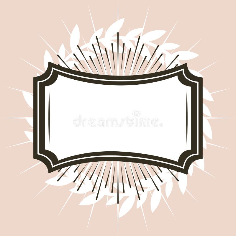 Vintage frame label stock vector. Illustration of festive - 218748473