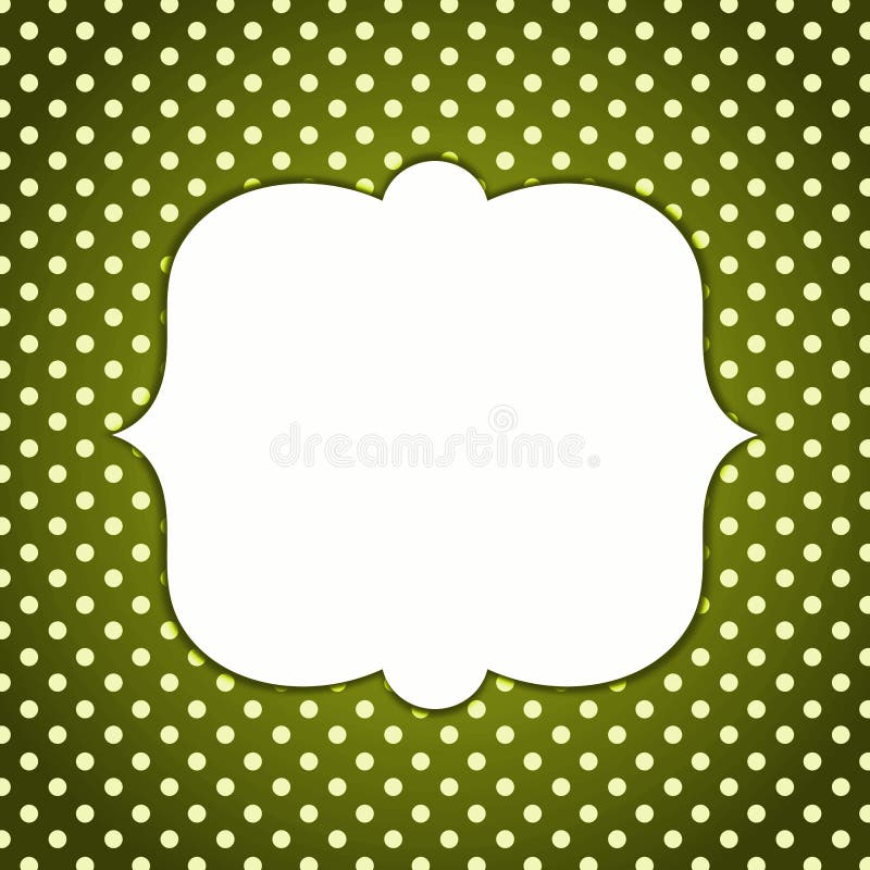 Vintage Frame polka dots stock illustration. Illustration of card ...