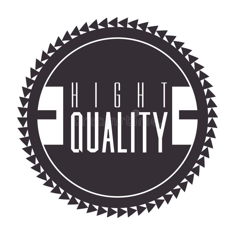 Vintage frame quality seal stock illustration. Illustration of product ...