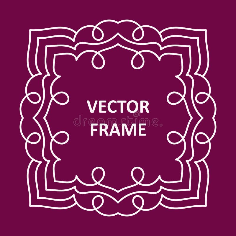 Vintage Frame for Your Text Stock Vector - Illustration of flower ...