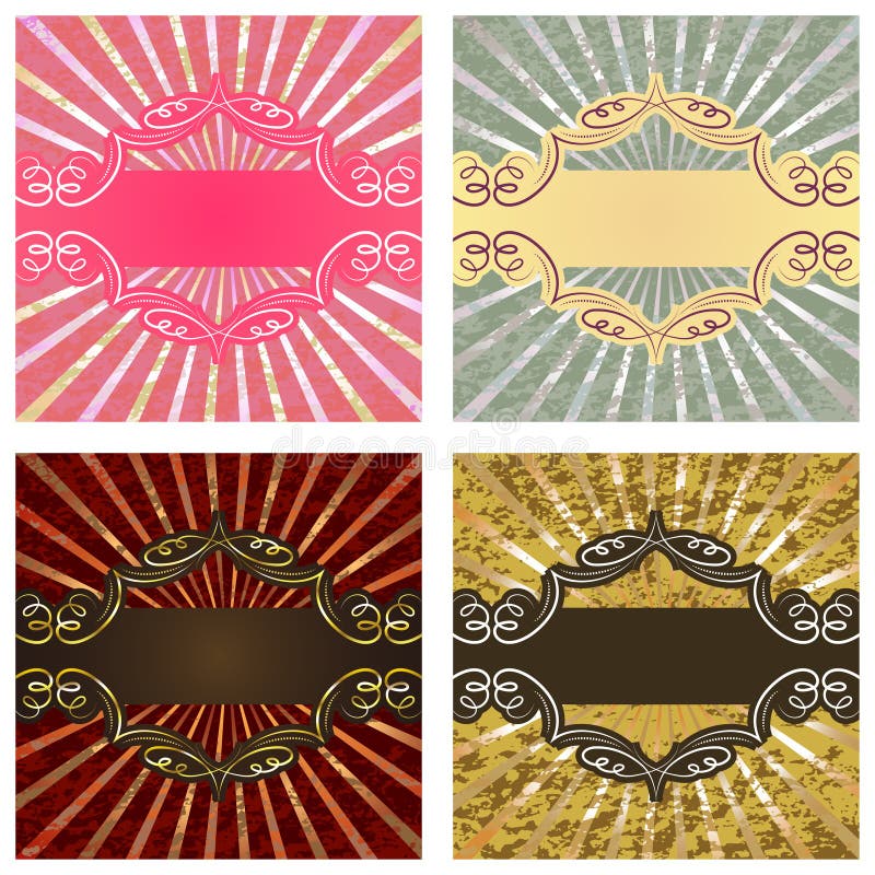 Vintage frames stock vector. Illustration of filigree - 27037763