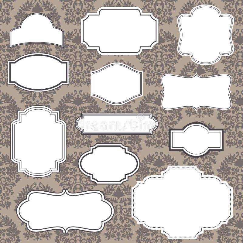 Fancy Label Shapes Stock Illustrations – 211 Fancy Label Shapes Stock ...