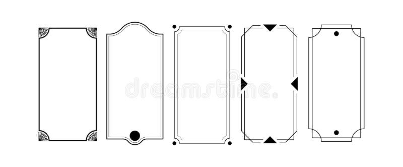 Vintage Frames, Design Elements, Background Excluded. Decorative Frame ...