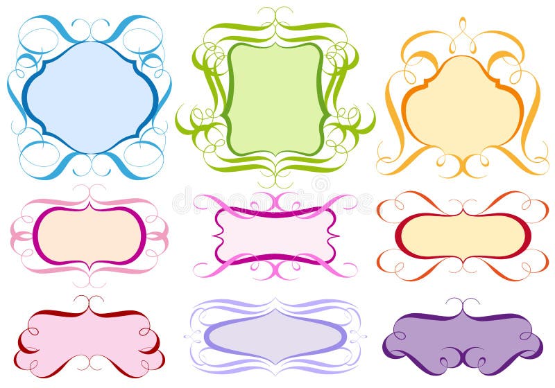 Vintage frames, vector stock vector. Illustration of document - 21500546