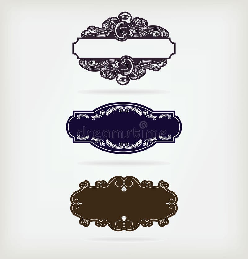 Vintage frames vector stock vector. Illustration of lace - 26958841