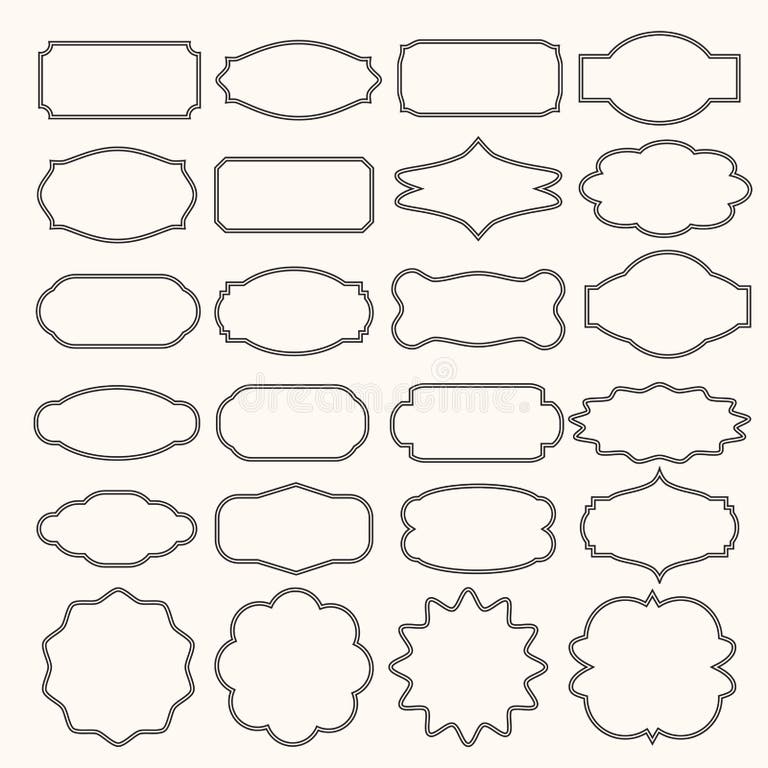 Retro Decorative Shapes Vector Set Stock Illustrations – 20,665 Retro ...