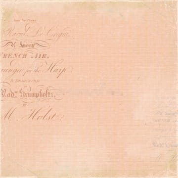 Vintage French Letter Script Background Stock Image - Image of soft ...