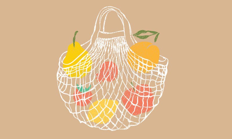 Vintage Fruit Graphic Design. Summer Organic Fruit Artwork Stock Vector ...