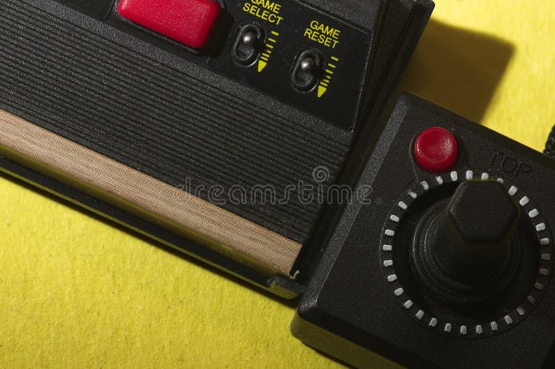 Vintage gaming console stock photo. Image of detail - 357627096