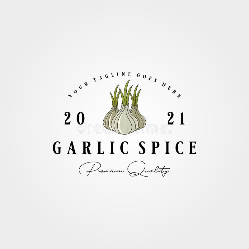 Garlic Label Template. Abstract Vector Packaging Design Layout Stock ...
