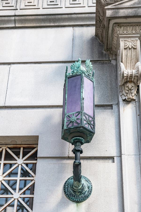 Vintage Gas Lantern on the Wall. Vintage Iron Lantern on the Wall ...