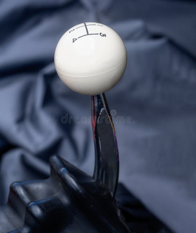 Vintage Gear Stick of an Old-timer Stock Photo - Image of shift ...