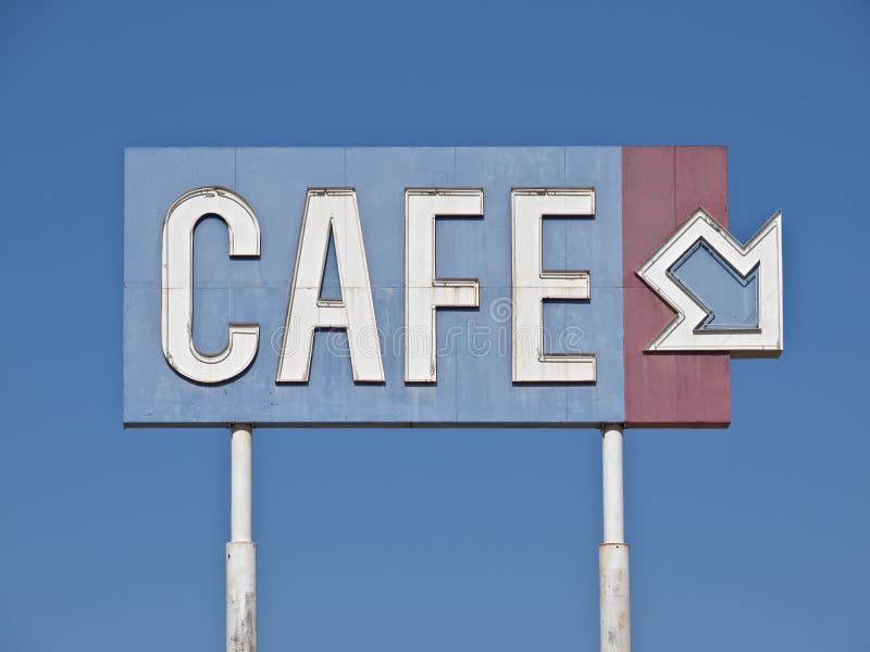 Vintage Generic Cafe Sign stock photo. Image of cafe - 19876256