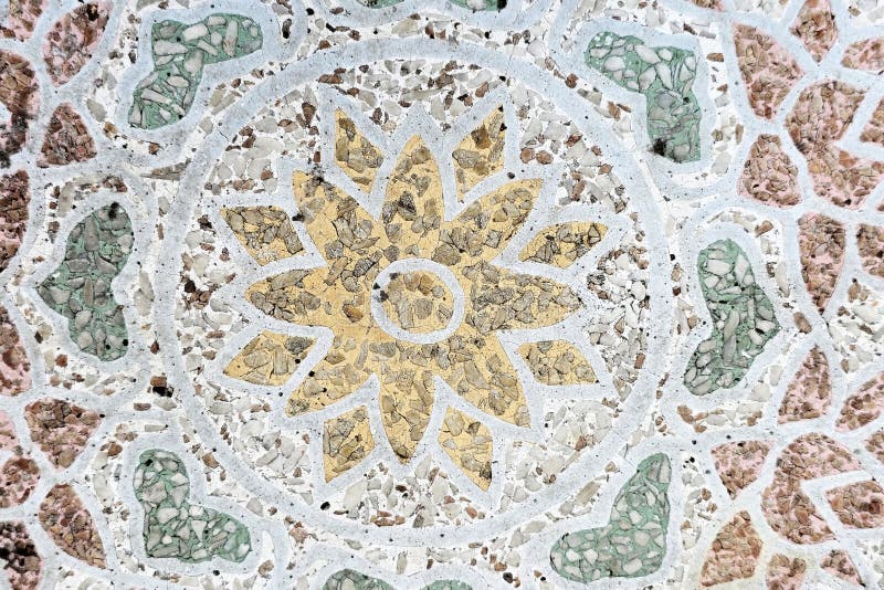 Vintage of Geometric Mosaics Pattern Background. Stock Photo - Image of ...