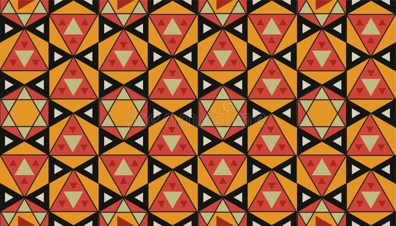 Vintage Geometric Pattern Inspired by the Grammar of Ornament Stock ...